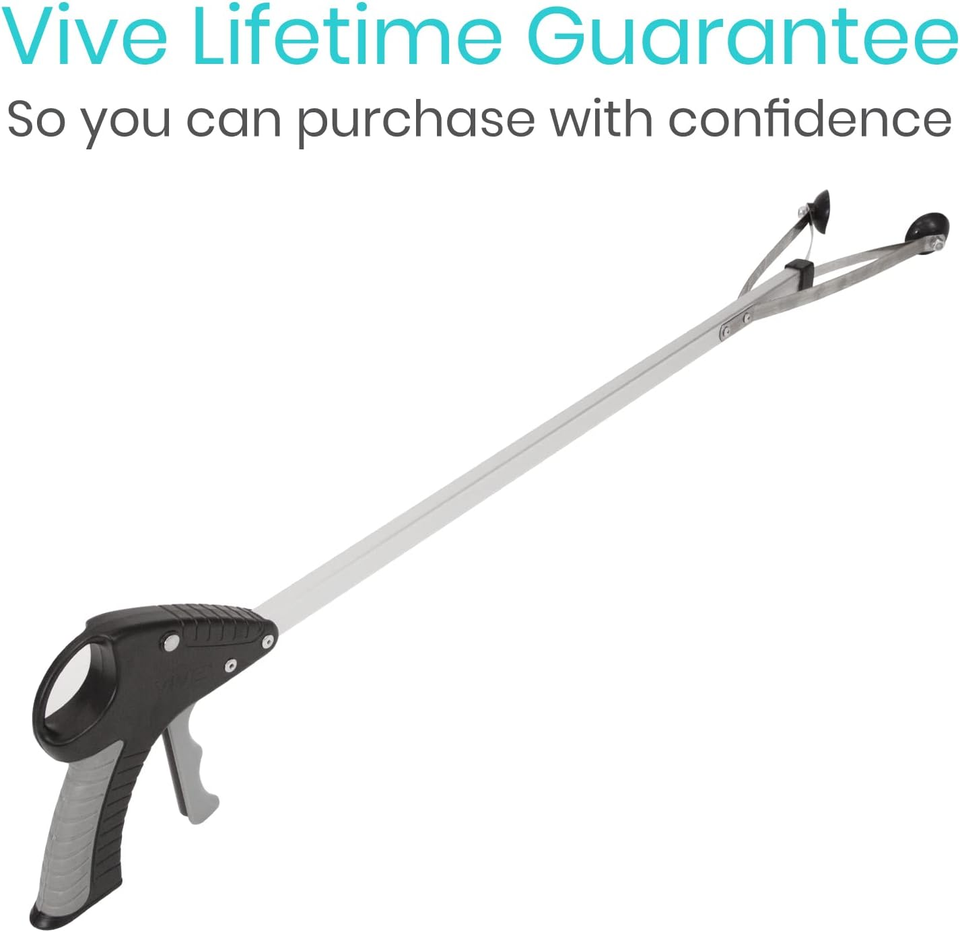 Suction Cup Grabber Reacher 32" (2 Pack) - Elderly Grab It Reaching ...