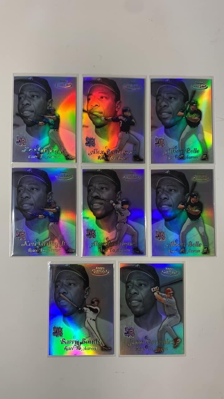 1999 Topps Gold Label Race To Aaron Black Gold Lot Griffey Belle Bonds ...