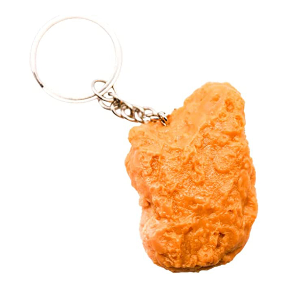 Imitation Food Keychain Fried Chicken Nuggets Wallet Backpack Pendant ...