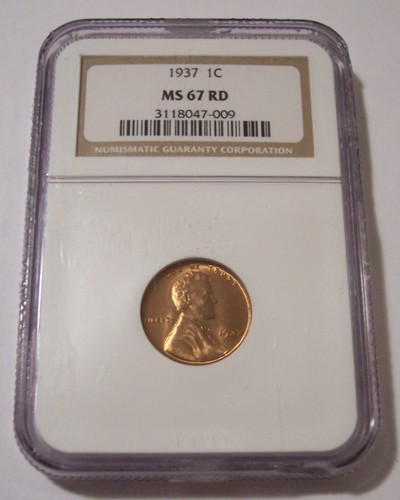 NGC 1937 Lincoln Wheat Cent MS67 RED* | eBay