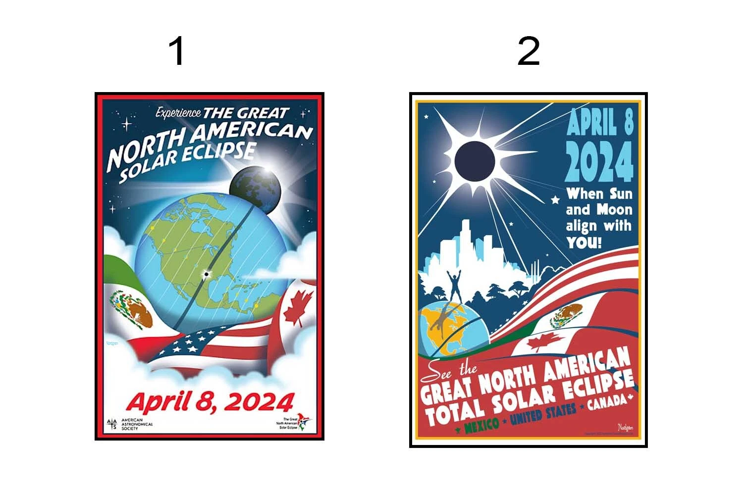 Купить Ибей | The Great North American Solar Eclipse 2024 Poster