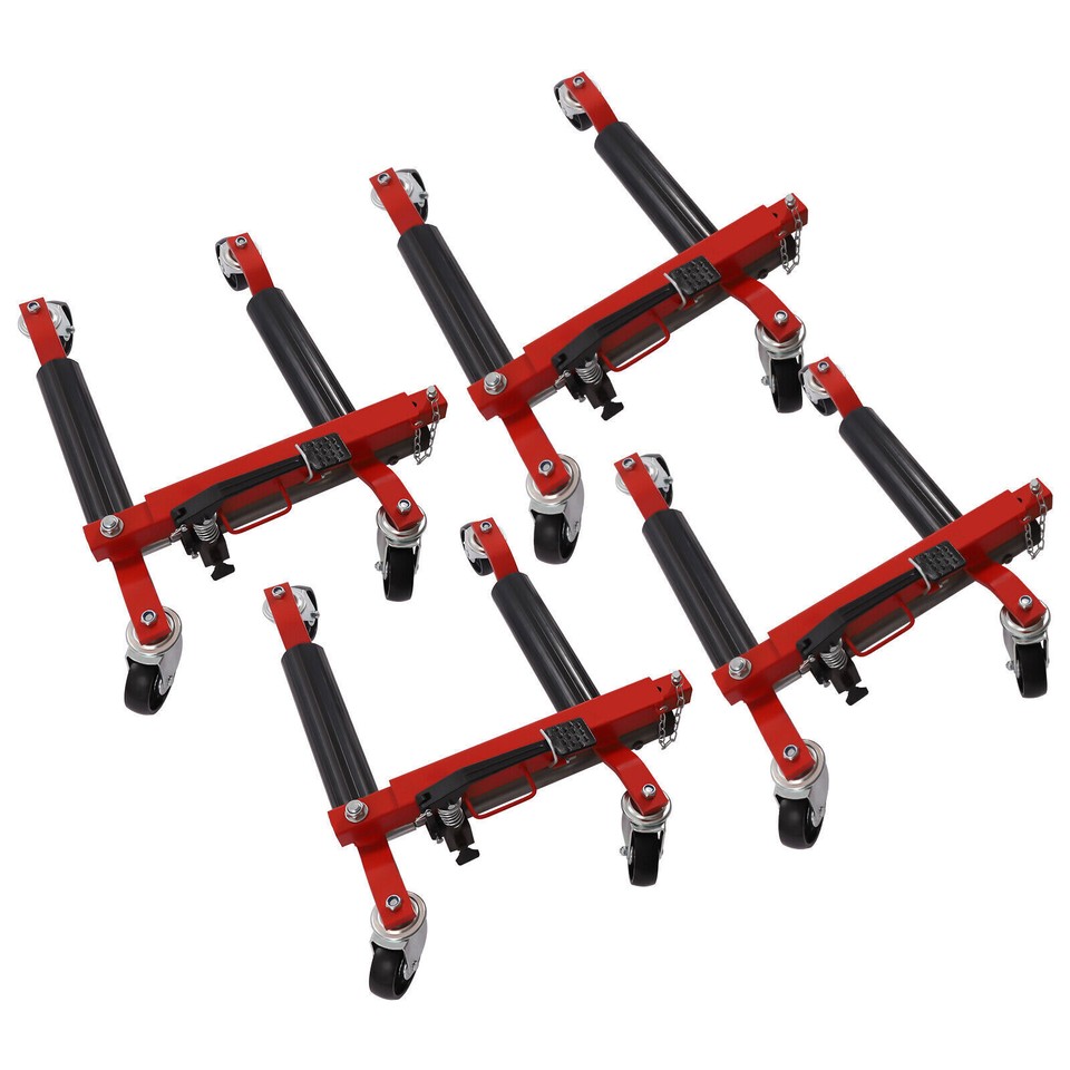 4* 1500lbs Go Under Car Jack Lift Wheel Dolly Car Skate Hydraulic Tire ...