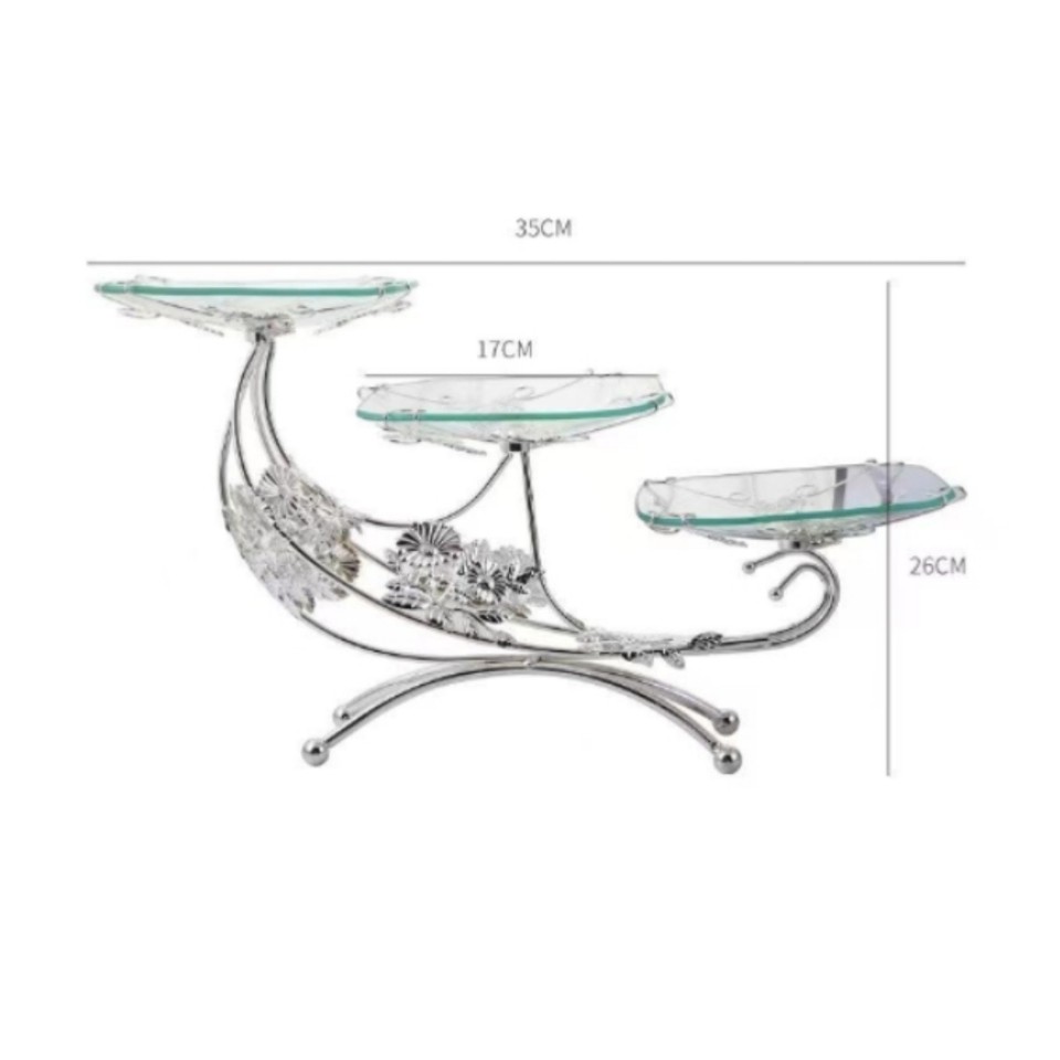 Fruit Tray with Metal Stand Versatile Serveware Food Safe for Coffee ...