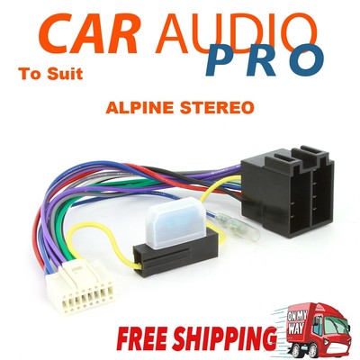Secondary ISO Harness To Suit Alpine Headunit 16 Pin Plug | eBay Australia