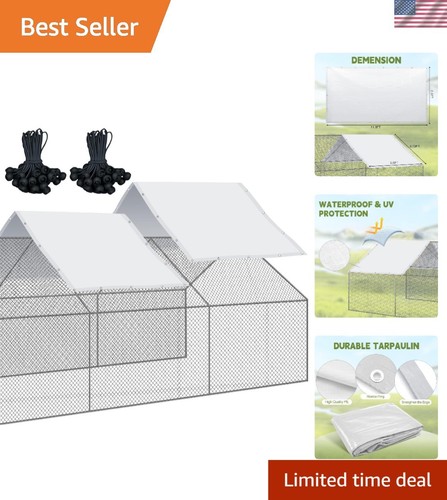 2 Waterproof Chicken Coop Covers 11.5 x 6.6 ft - Ultimate Outdoor ...