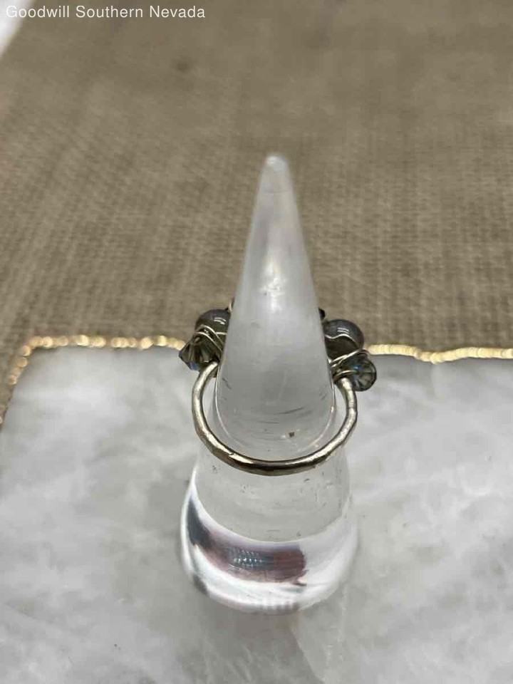 Wire-Wrapped Labradorite Bead Ring - Size 6 | eBay