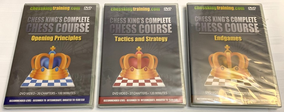 Chess King's Complete Chess Course 3 DVD Set Opening Endgames Tactics ...