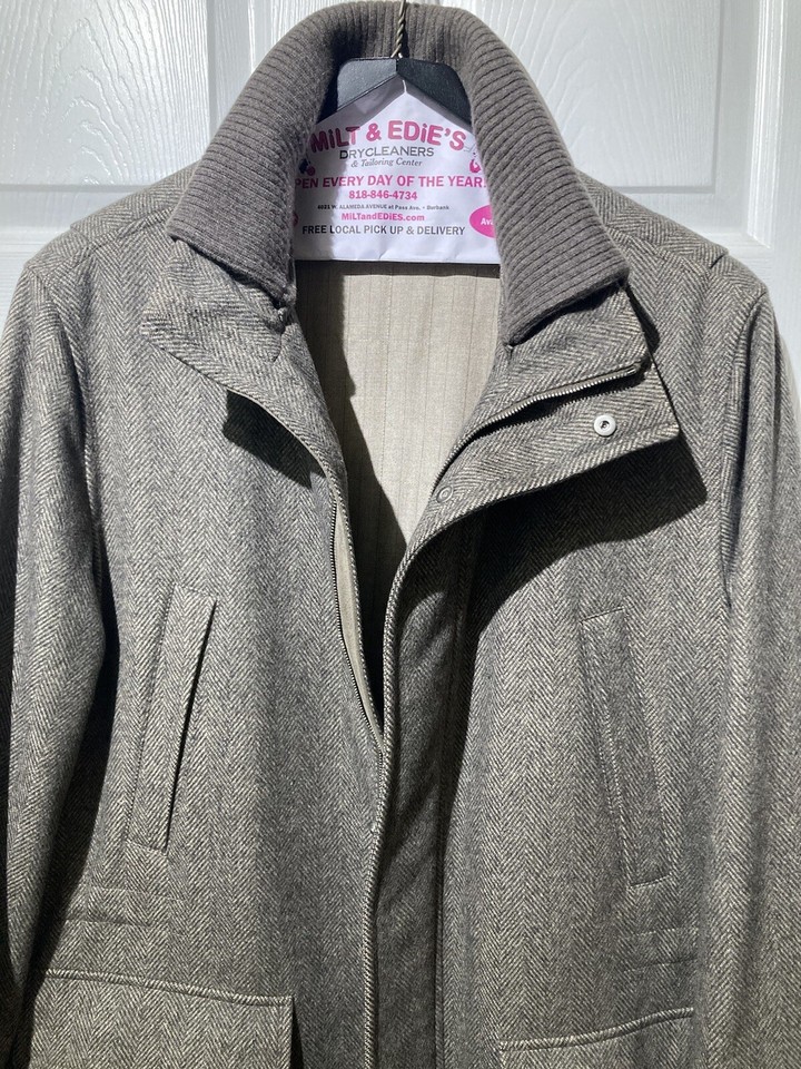 $5000 Ermenegildo Zegna Elements Cashmere Fur Brown Icer Traveller Coat ...