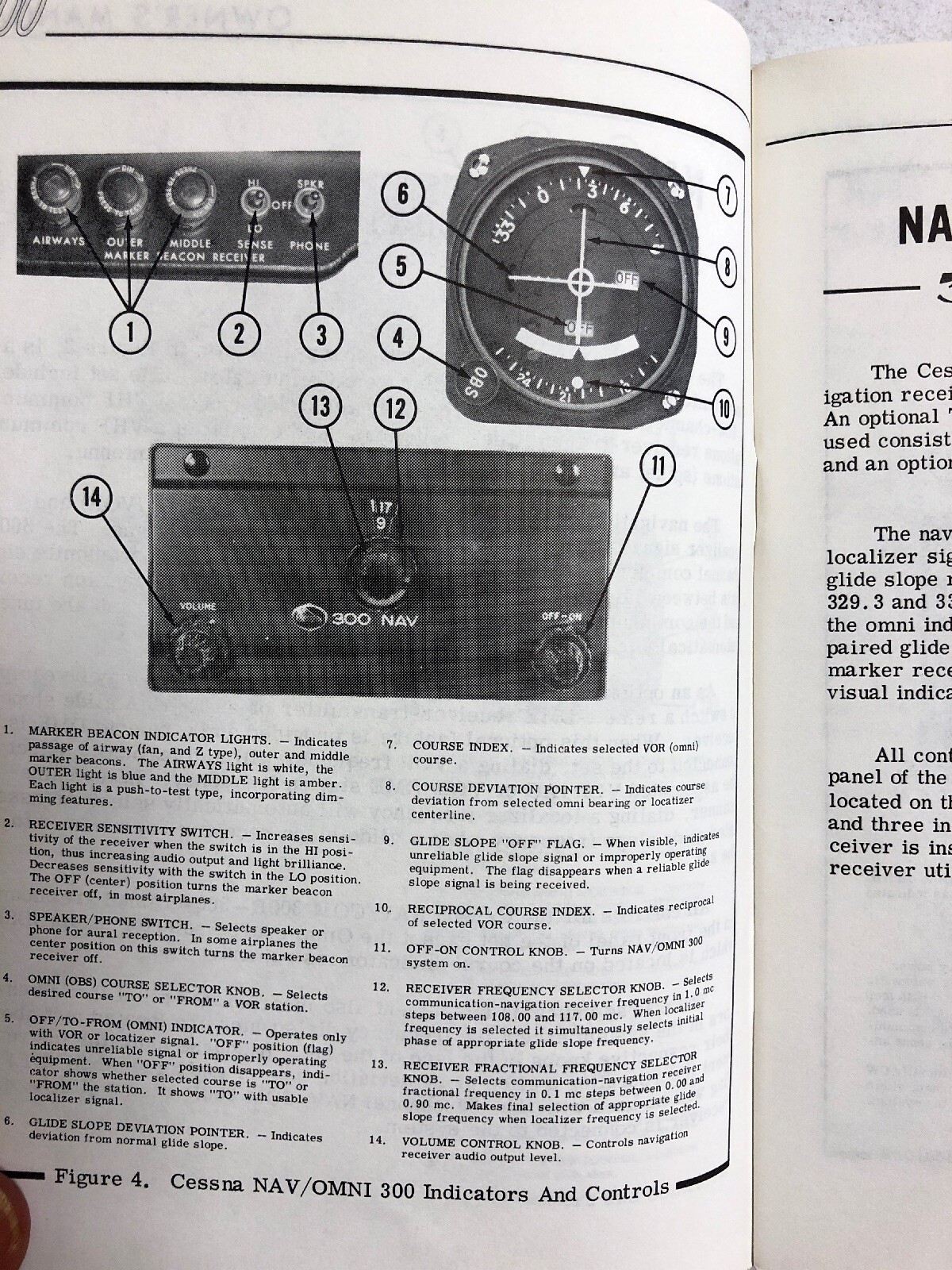 Cessna 300 Series Electronic Comm., Navigation Equip. Owner's Manual ...