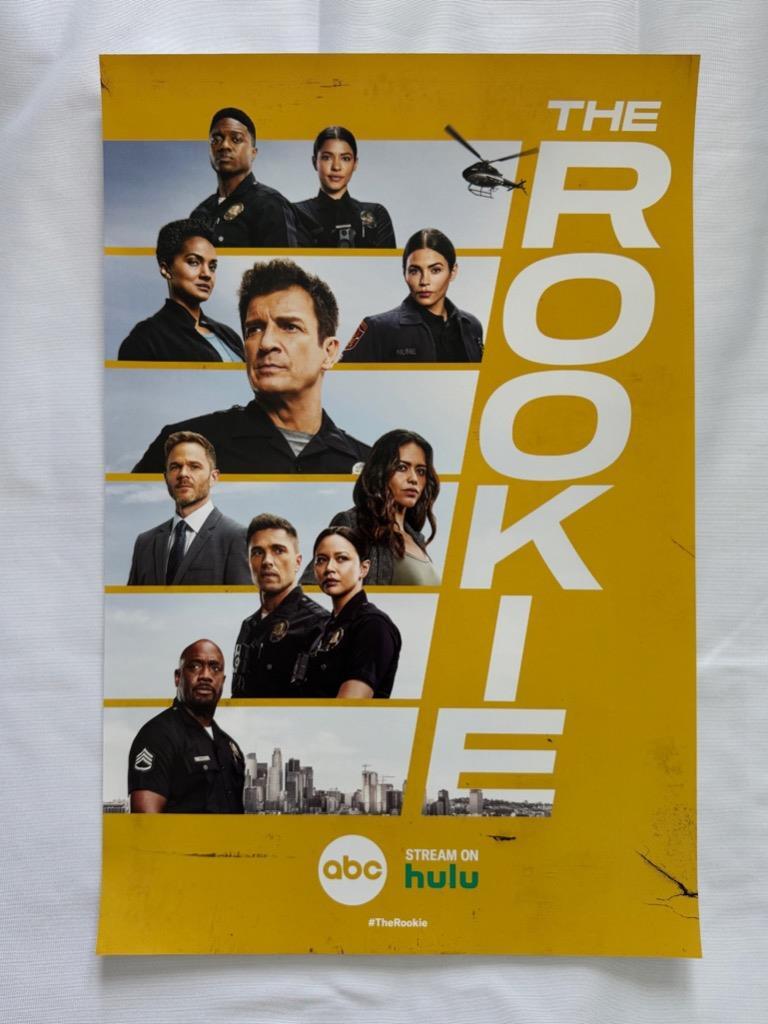 THE ROOKIE - 12"x18" Original Promo TV Poster SDCC 2024 MINT Nathan ...