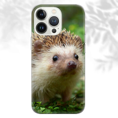 Hedgehog Phone case for Apple iPhone 15 14 13 12 11 Xr SE Clear Rubber ...