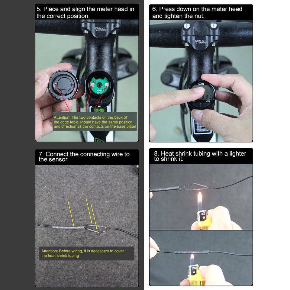 Bike Computer Bicycle Speedometer Mountain Bike Speedometers for Road ...