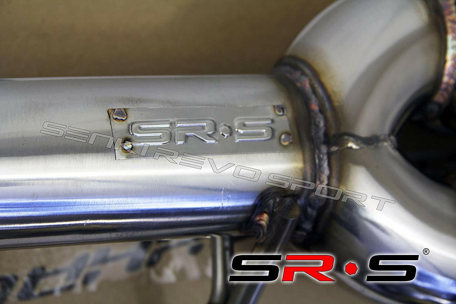 SRS Axleback Exhaust MUFFLER BURNT 3.5" TIPS DW FOR SUBARU WRX STI 15 ...