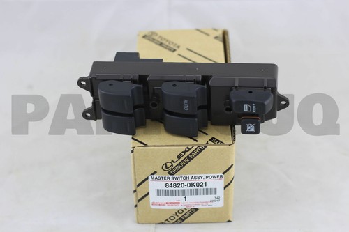 848200K021 Genuine Toyota MASTER SWITCH ASSY, POWER WINDOW REGULATOR ...