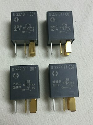 4-PC BOSCH RELAY 0 332 011 007 >PBT-GF30
