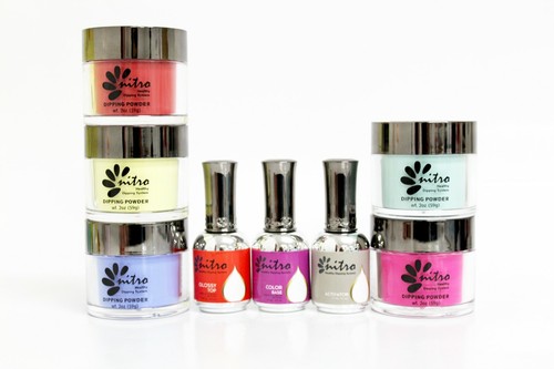 Nitro sns powder sns kit Dipping Basic Kit 3 gels & Choose 5 Dipping ...
