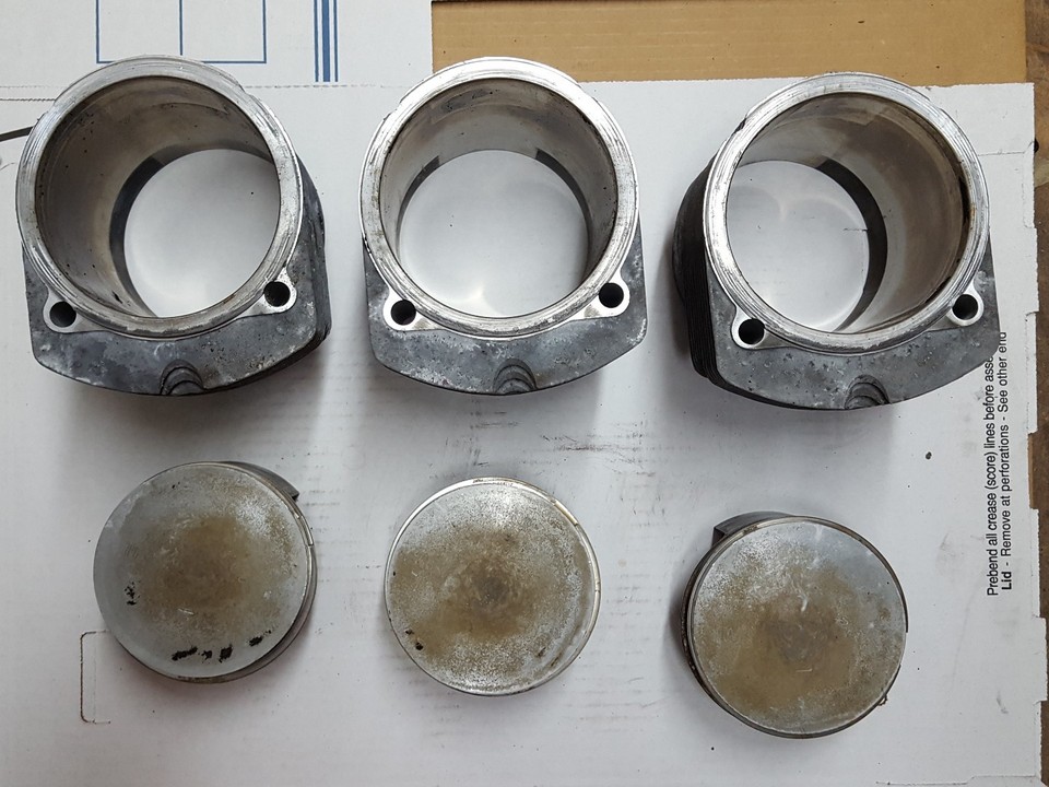 Turbo Set of 6 Pistons Mahle 503 98 90 Porsche 911 930 3.3L /w ...