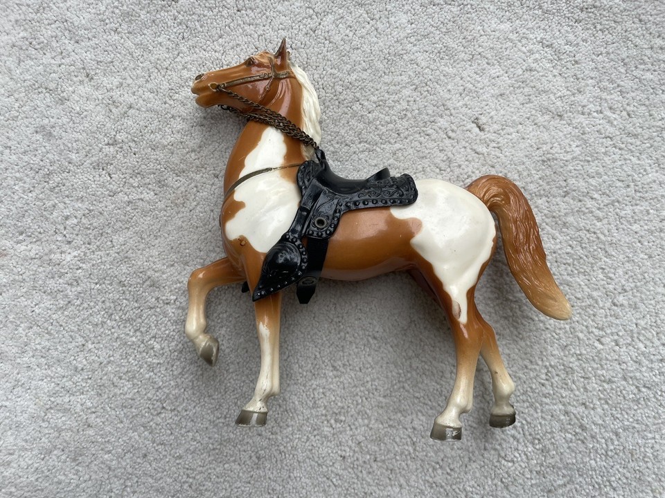 Vintage Breyer Western Horse #P42 Glossy Brown Tobiano Fury Prancer ...