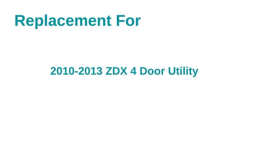 Passenger/Right Side Front Door Window Glass For 2010-2013 Acura ZDX | eBay