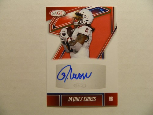 2026 Sage Low Series Autographed Card of Ja,Quez Cross - Arkansas State ...