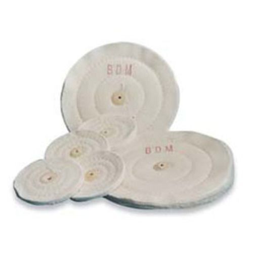 Buffalo Dental 3" x 24 ply muslin buff, center hole for tapered chuck ...
