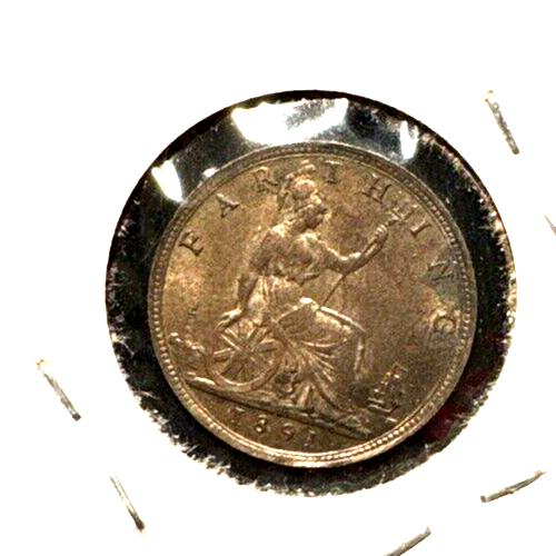 Great Britain 1891 farthing KM 753 Unc (1) | eBay