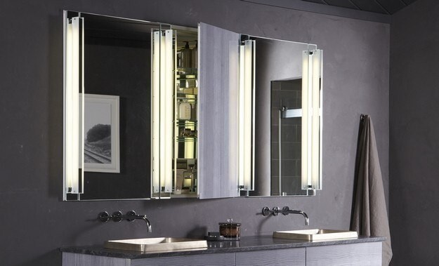 Robern Lighted Medicine Cabinets With Electric Mt Series