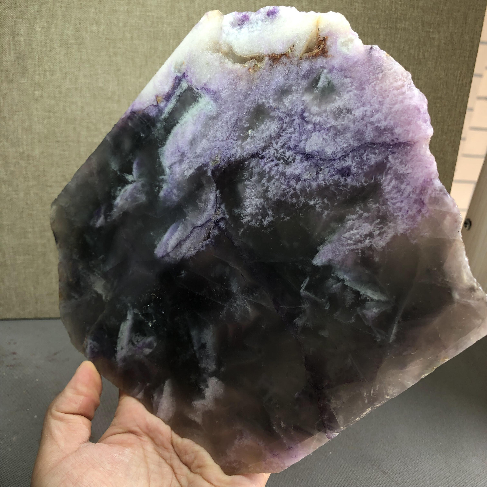 200mm Natural Candy fluorite Crystal gemstone Polish/rough Specimen 1 ...