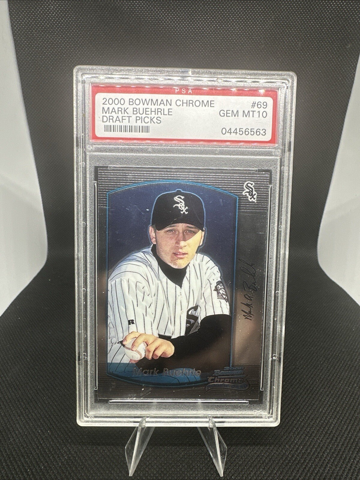 MARK BUEHRLE 2000 Bowman Chrome Rookie Card RC PSA 10 WS Champ Perfect ...