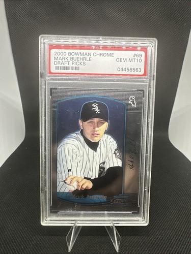 MARK BUEHRLE 2000 Bowman Chrome Rookie Card RC PSA 10 WS Champ Perfect ...