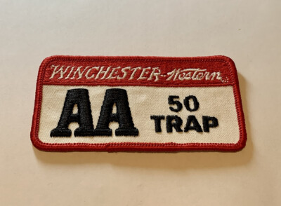 Vintage Winchester Western AA 50 Trap Embroidered Patch Shotgun Skeet ...