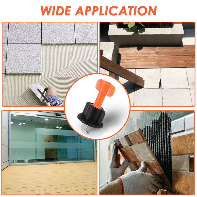 400PCS Reusable Tile Leveling System Positioning Lock Tool Kit Spacer ...