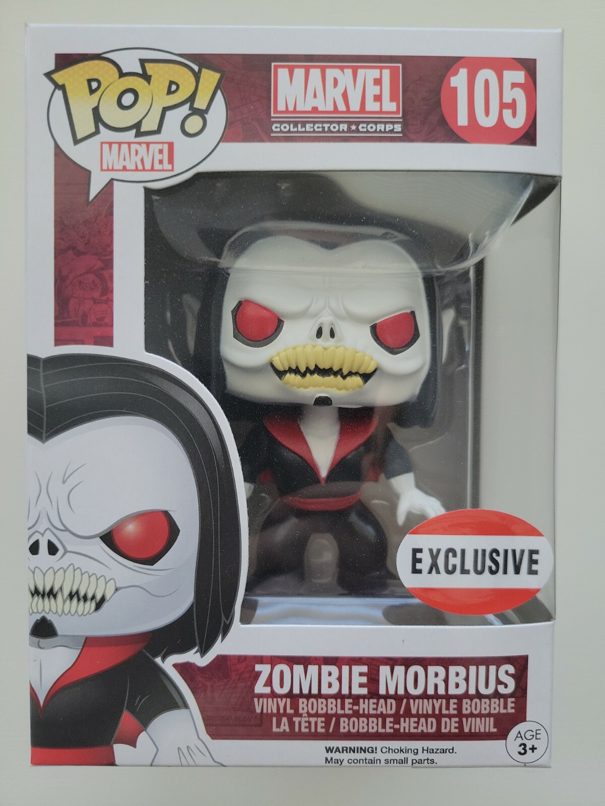 Funko Pop Marvel Zombie Morbius #105 Collector Corps Exclusive MCC ...