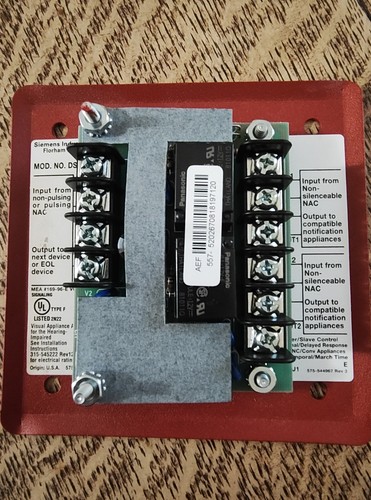 Fire Alarm***SIEMENS DSC - DUAL SYNC CONTROL MODULE FIRE ALARM *No Box ...