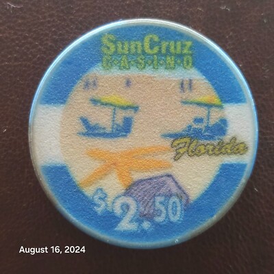 "Hot" Sun Cruz Casino Chip $2.50 Florida "Unique" | eBay