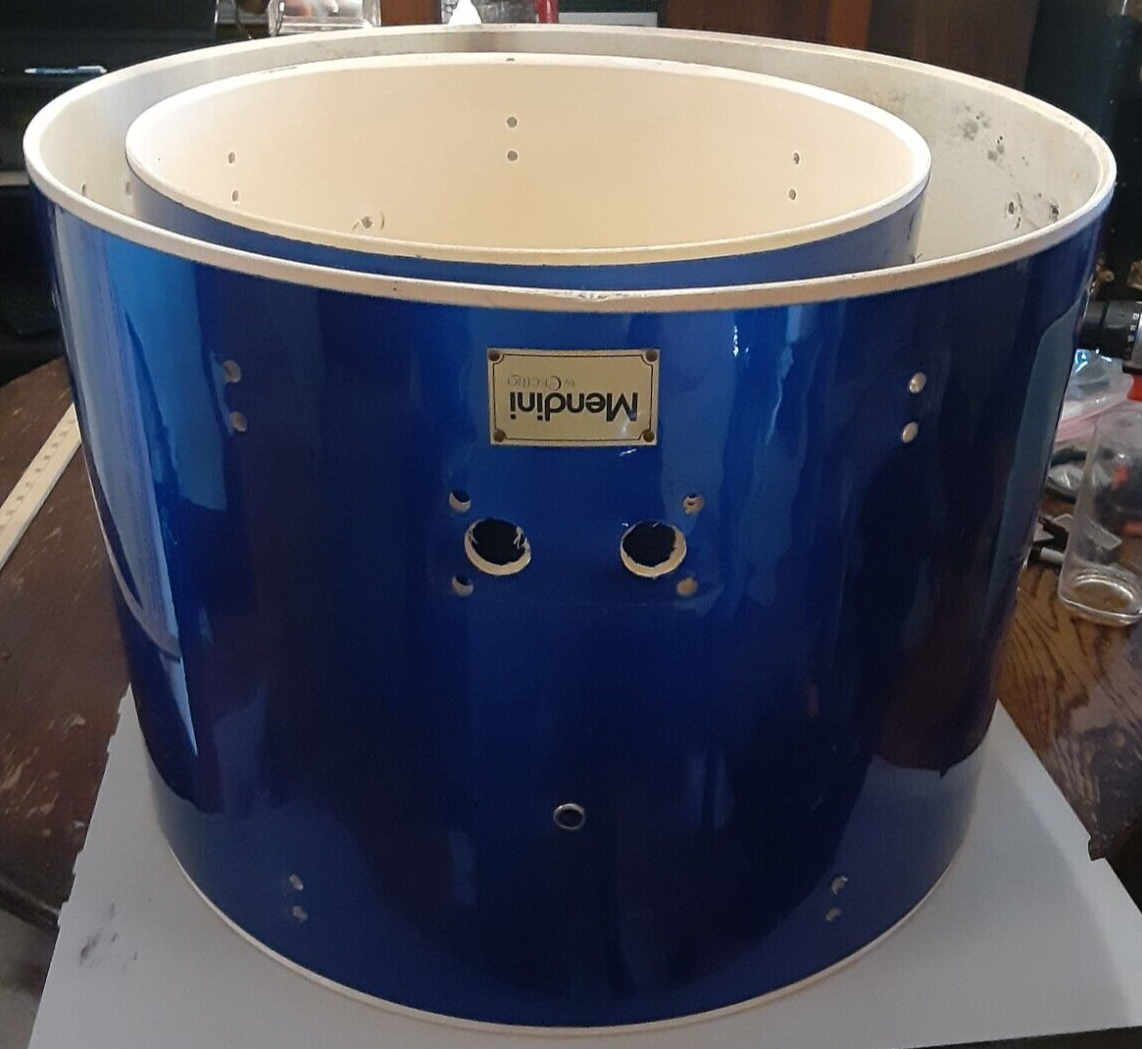 Mendini by Cecilio Drum SHELL Pack of 3: bass, floor, snare, blue ...