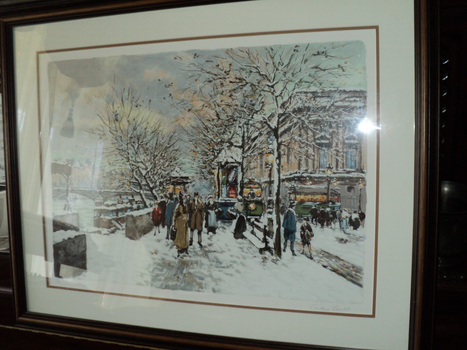 Original Street Scene Serigraph by ANTOINE BOULET Artist Proof épreuve ...