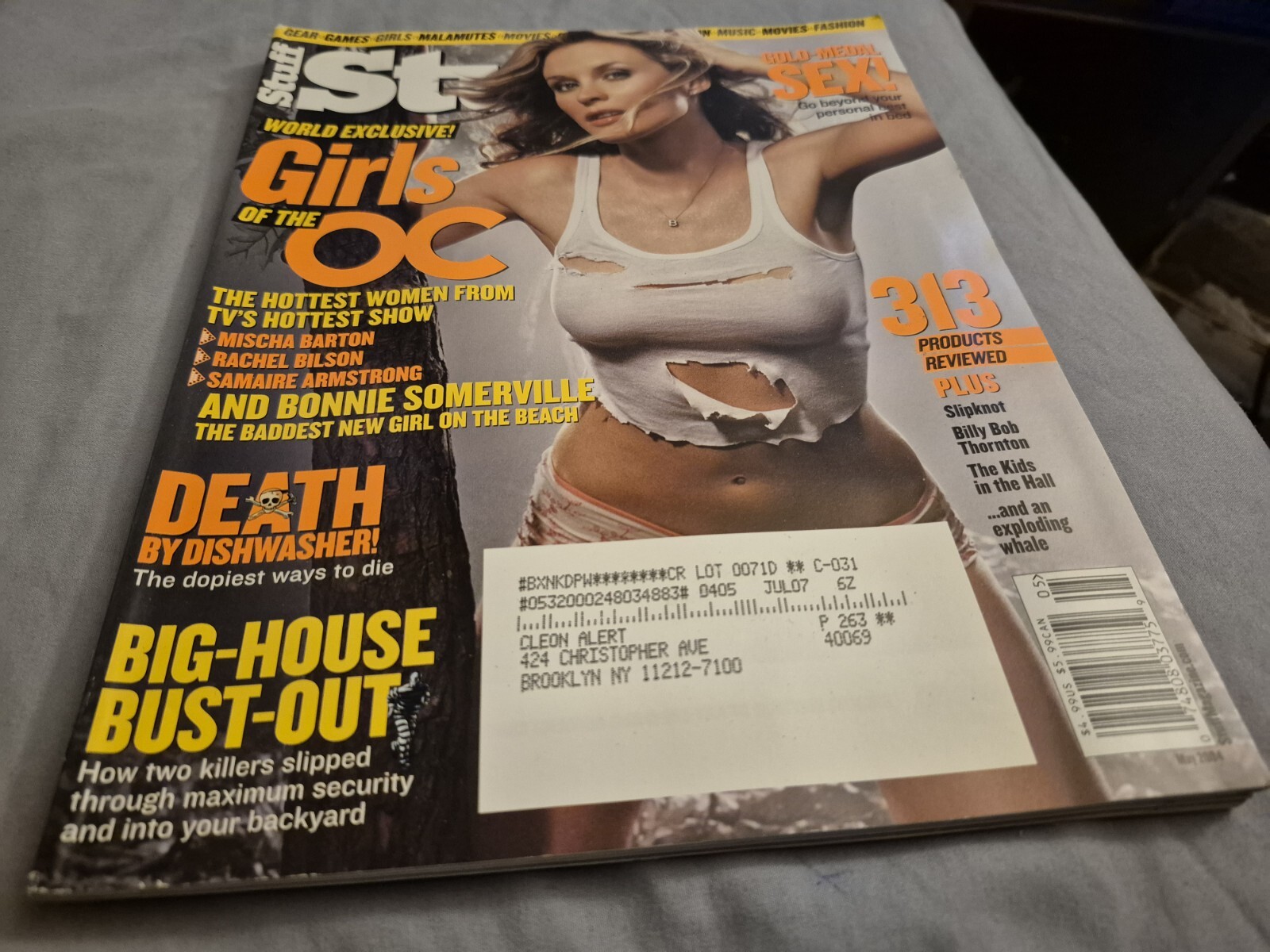 STUFF magazine Bonnie Somerville Billy Bob Thornton Mischa Barton ...