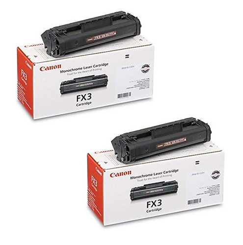 2 X Original Canon Cartouche FX-3 Toner Fax L200 L220 L250 L290 L300 ...