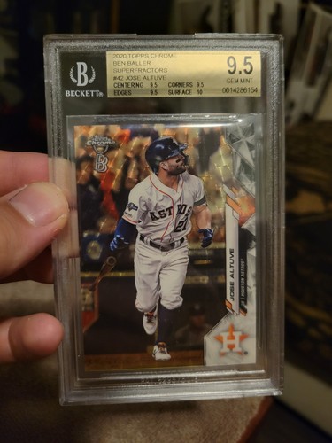 2020 Topps Chrome Ben Baller Jose Altuve Superfractor 1/1 BGS 9.5 GEM ...