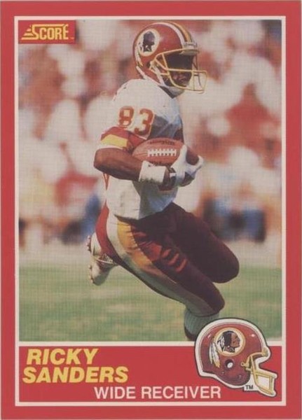 1989 Score - 83-WR on Back #122 Ricky Sanders for sale online | eBay