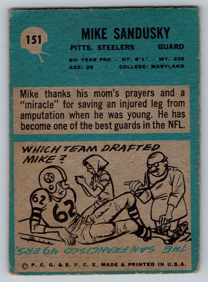 1964 Philadelphia - #151 Mike Sandusky | eBay