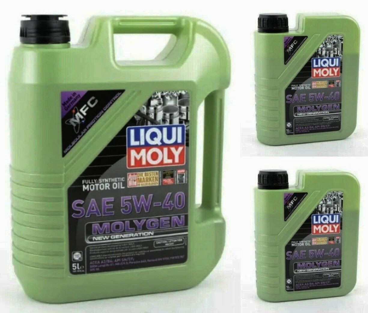 7-LiT Liqui Moly 5w40 MOLYGEN NEW GENERATION Engine Motor Oil For BMW ...