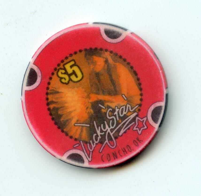 5.00 Chip from the Lucky Star Casino Concho Oklahoma Ceramic | eBay
