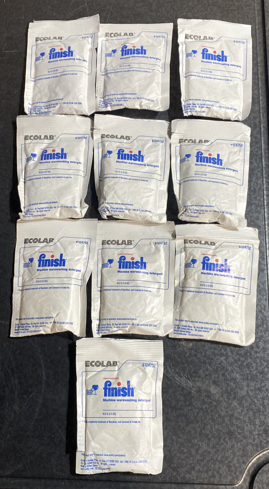 50oz Institutional Machine Warewashing Detergent Finish Ecolab 11720 ...