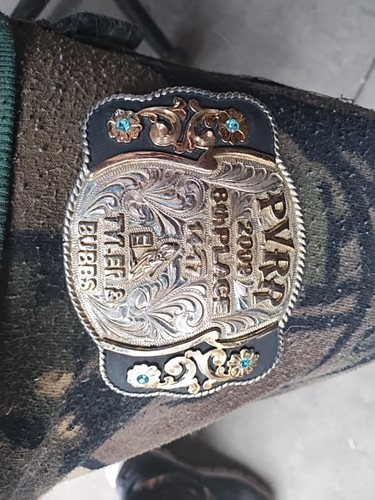 Rodeo PVRR 2009 Tres Rios Silver Trophy Belt Buckle (8th Place) | eBay