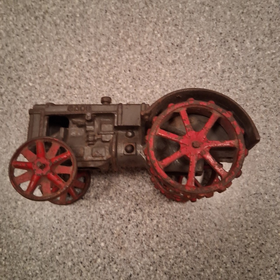 Antique Vindex Cast Iron Case Farm Tractor Toy 1920's | eBay