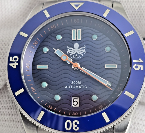 PHOIBOS Wave Master 300 Meter Automatic Dive Watch AR Sapphire Crystal ...
