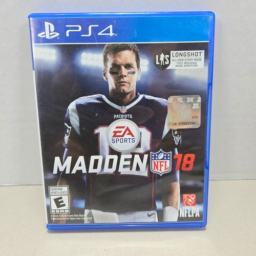 Madden NFL 18 PS4 Game PlayStation 4 Tom Brady Football EA Sports | eBay