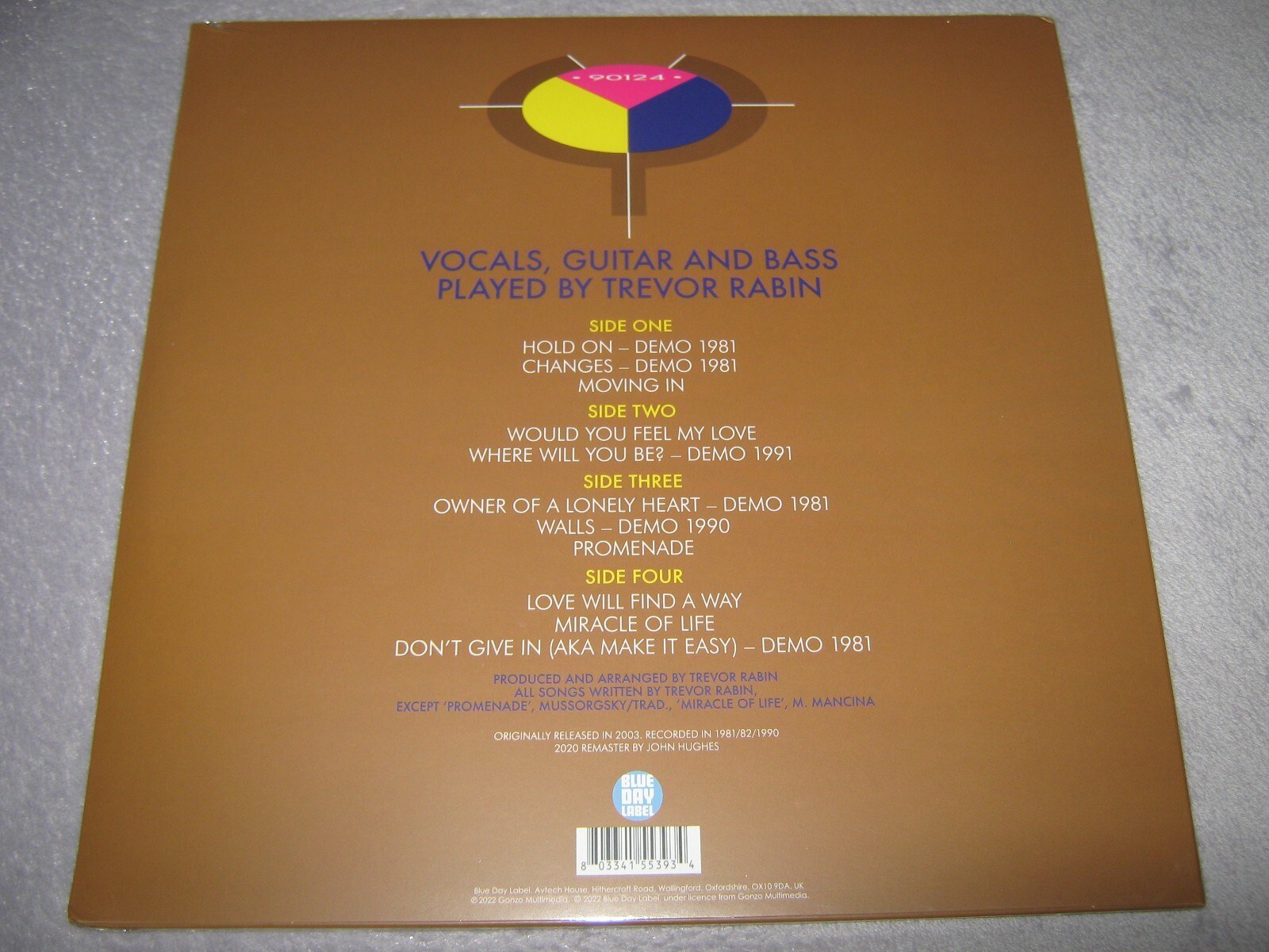 TREVOR RABIN 90124 BRAND NEW SEALED Double CLEAR Vinyl 2 LP Yes 90125 ...